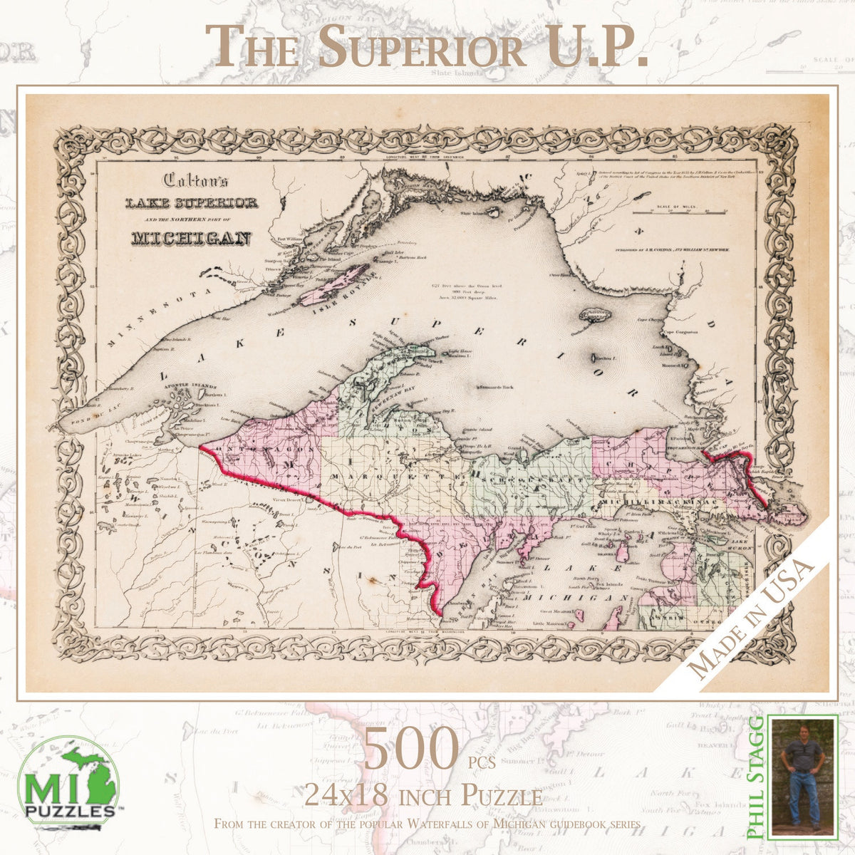 The Superior UP Map Puzzle - 500 pcs – Purely Michigan St Joseph